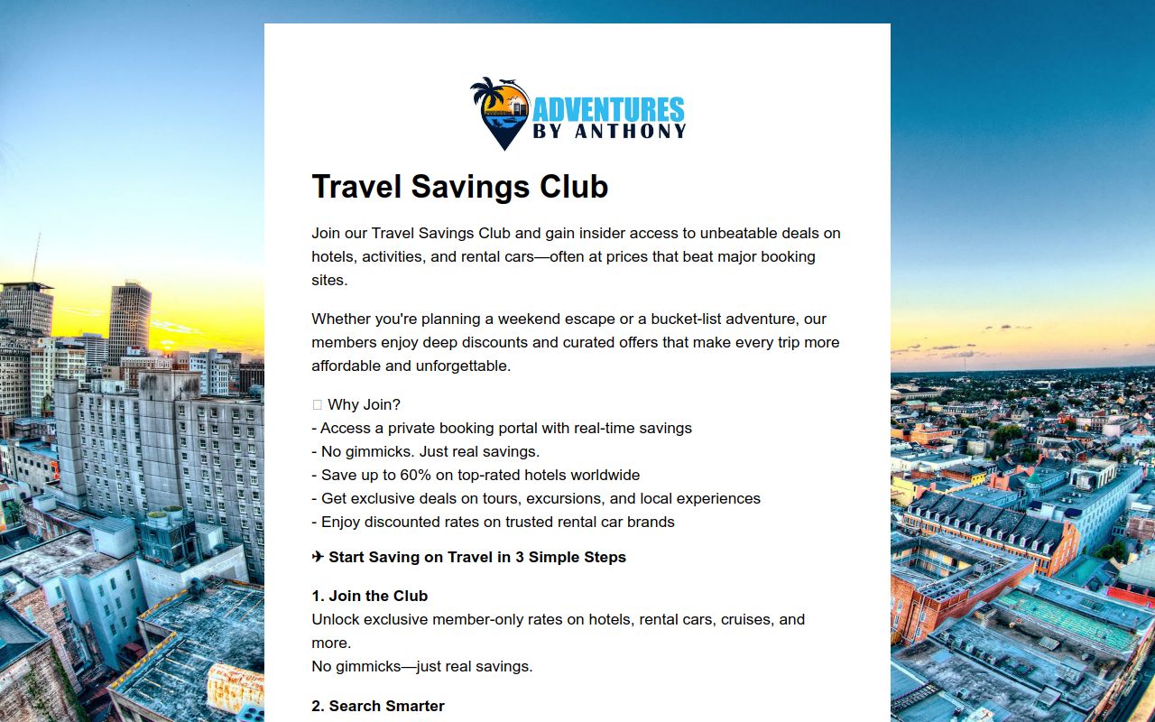Travel Savings Club